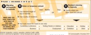 How to fill in the Incoming Passenger Card on Arrival to Australia ...